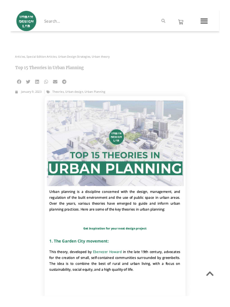Key Urban Planning Theories Explained | PDF | Urban Planning