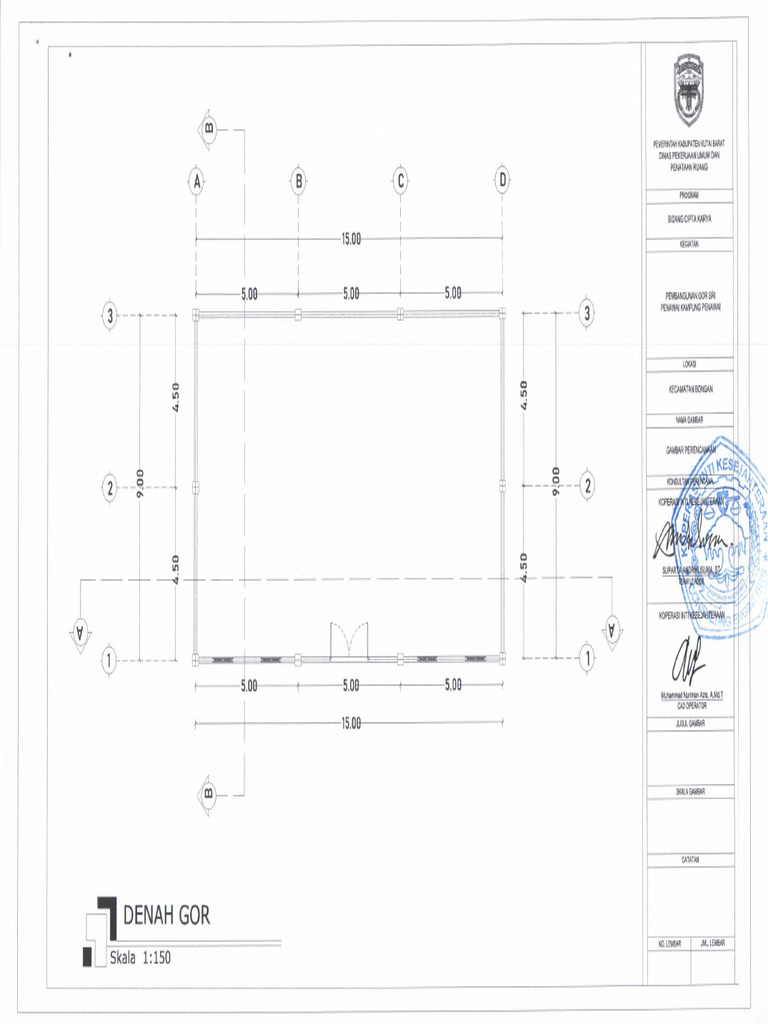 GAMBAR GOR PENAWAI 1-4 | PDF