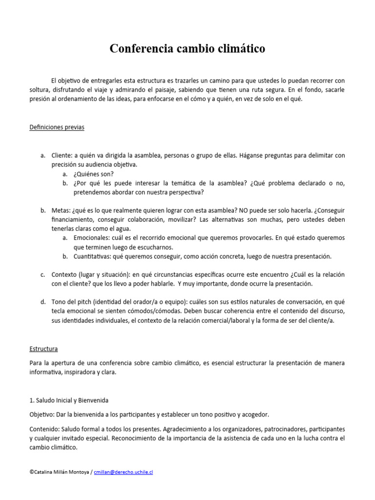 CVH_conferencia_cambio_clim_tico | PDF | Hablar en público