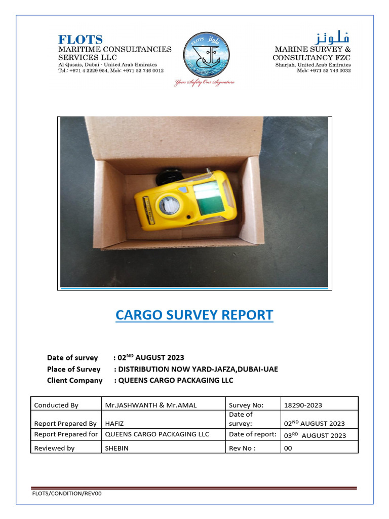 18290-Cargo Condition Assessment Survey - Queens | PDF | Cargo ...