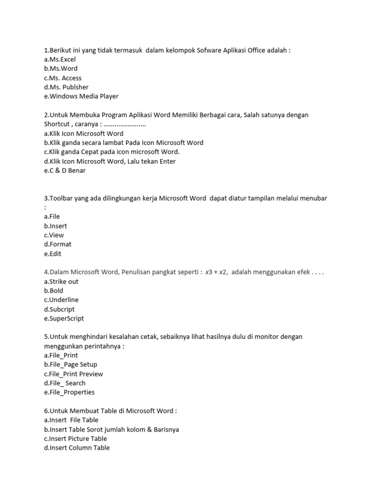 Try Out & Kisi2 Simdig | PDF