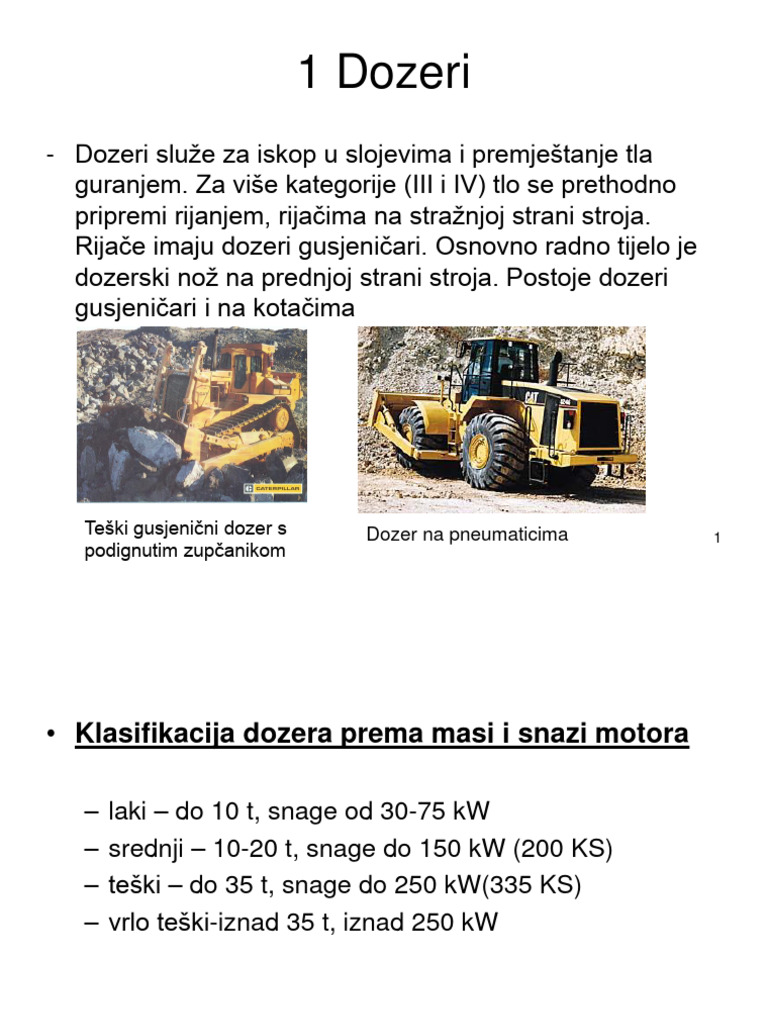 STR-4 - STR - Za - Zemljane - Radove-Dozeri | PDF STR-4 - STR - Za - Zemljane - Radove-Dozeri | PDF