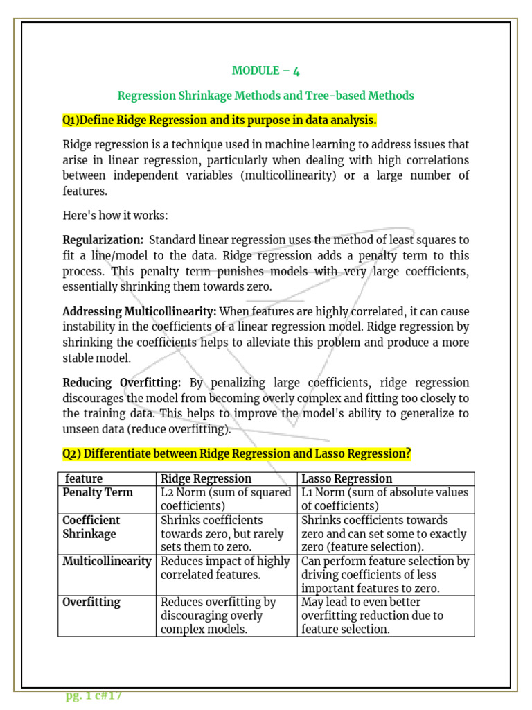 Edab Module - 4 | PDF | Linear Regression | Regression Analysis