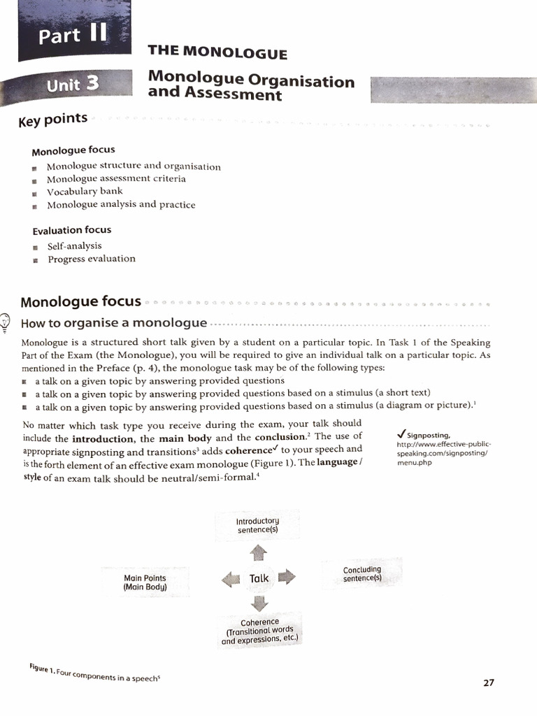 The Monologue. Monologue Organisation and Assessment | PDF | Bullying ...