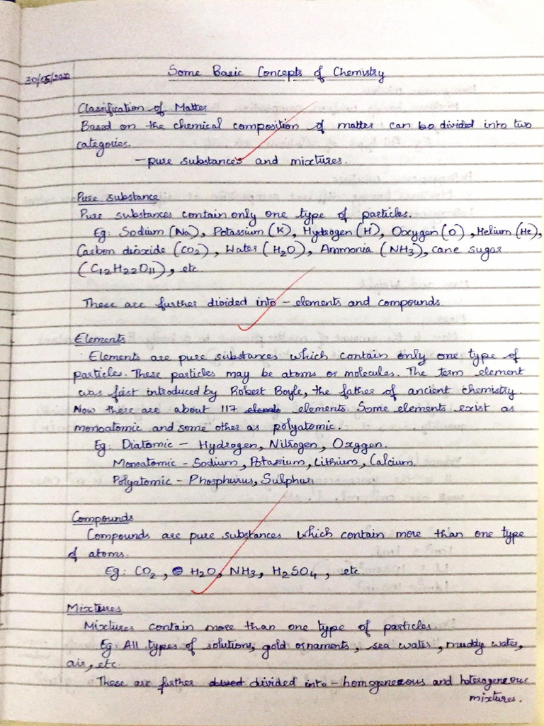 Some Basic Concepts of Chemistry Notes | PDF