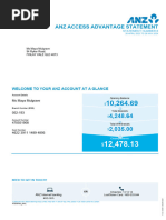 NAB Bank Statement | PDF | Credit Card | Debits And Credits