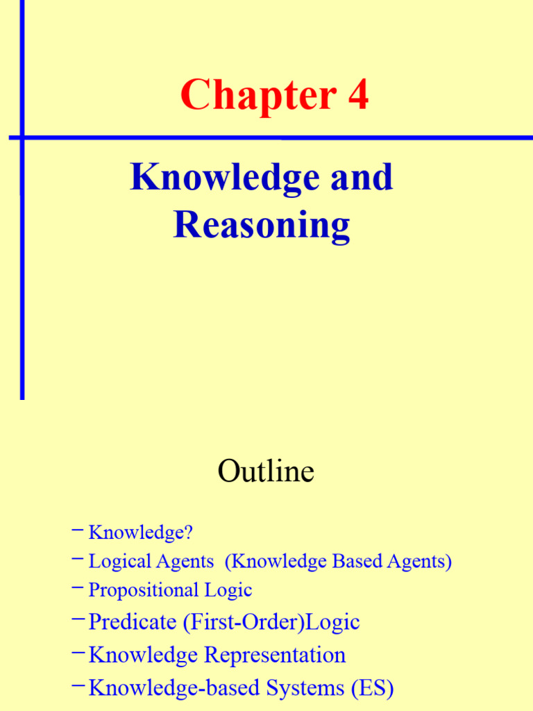 Chapter 4 AI | PDF | Logic | Inference