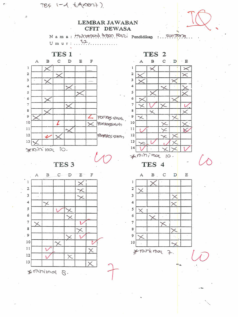 Soal Psiko Fix | PDF