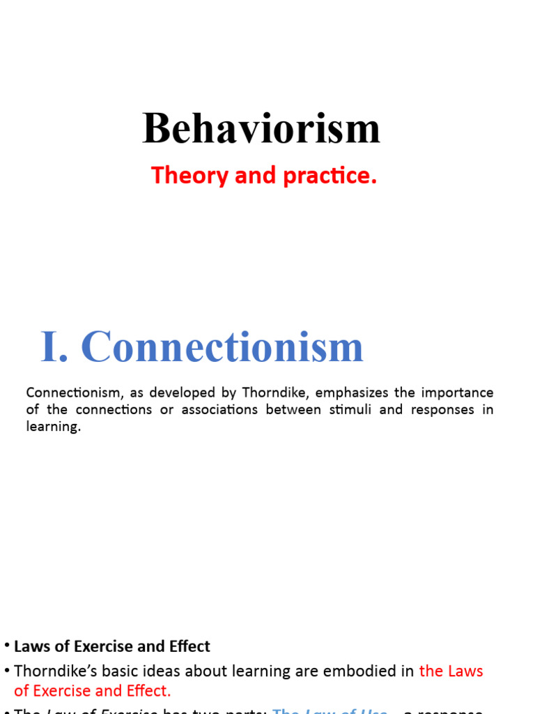 Behaviorism | PDF | Classical Conditioning | Reinforcement
