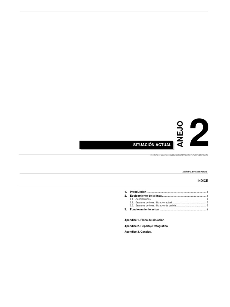 AN02 - Situación Actual | PDF | Transporte ferroviario | Puerto