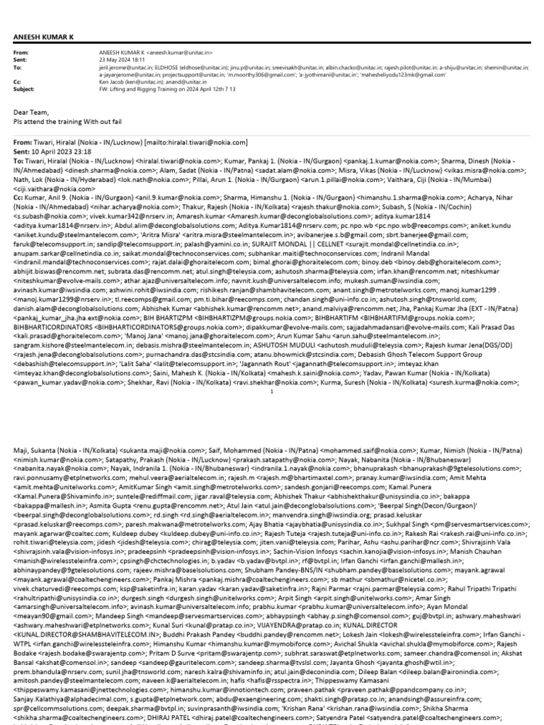 Lifting Training Mail | PDF