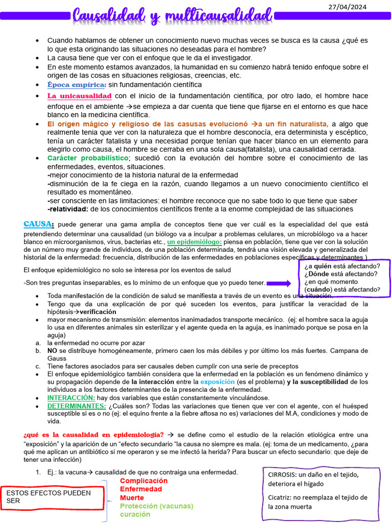 Causalidad Clase de 27-04 | PDF | Causalidad | Conocimiento