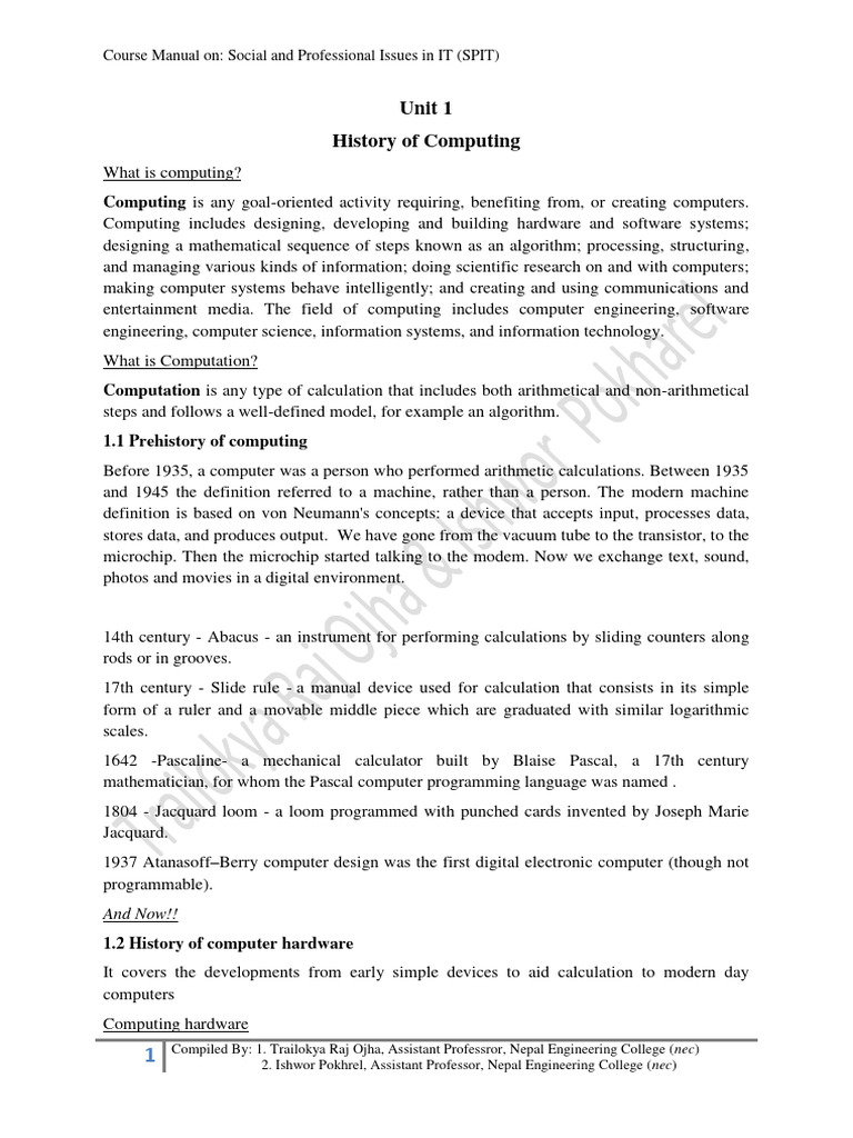 SPIT Manual | PDF | Calculator | Computer Network