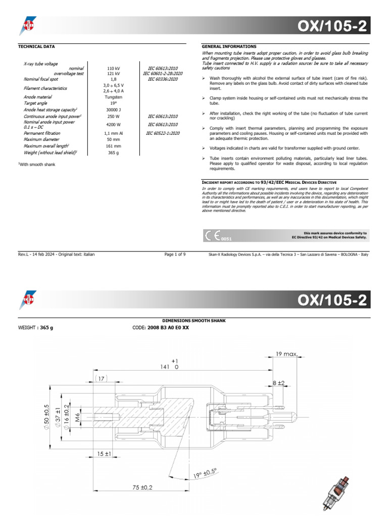 OX 105 2 Rev.l Eng | PDF | Vacuum Tube | Electricity