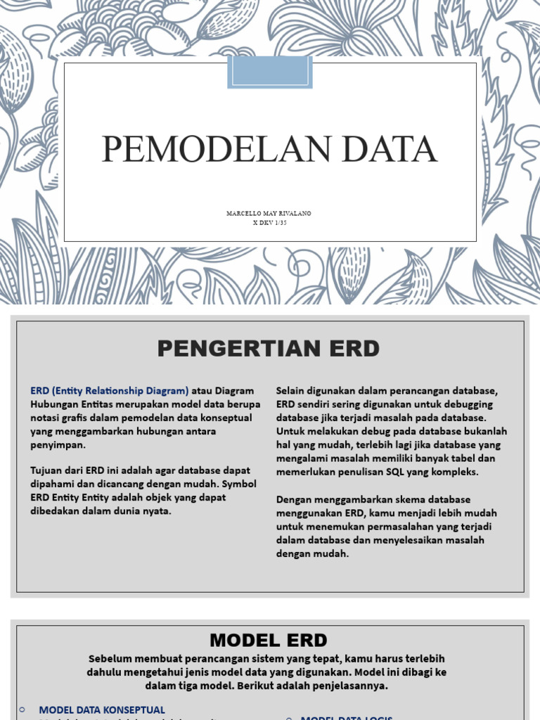 Pemodelan Data | PDF