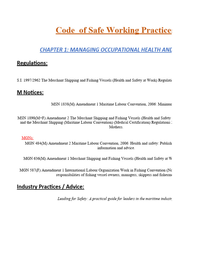 COSWP - Assignment 2023 | PDF | Occupational Safety And Health | Ships