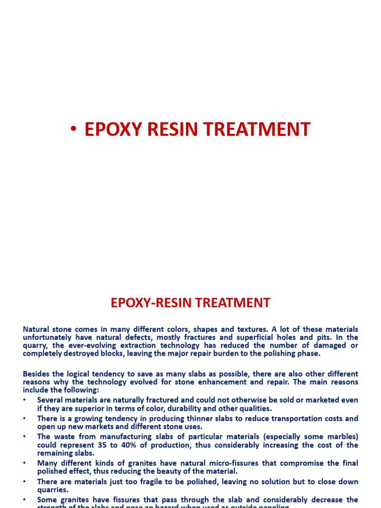 11epoxy Resin Treatment | PDF | Epoxy | Adhesive