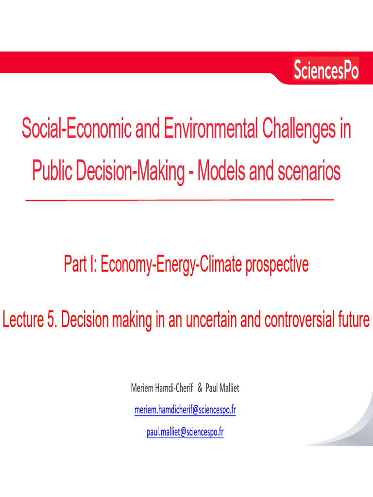 Lecture_5_Uncertainty_EAP | Download Free PDF | Climate Change Mitigation | Carbon Tax