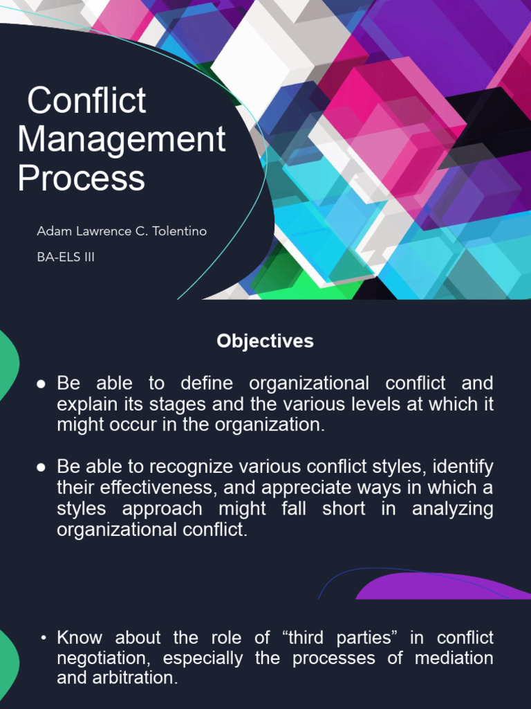 Conflict Management Process | PDF | Conflict (Process) | Negotiation
