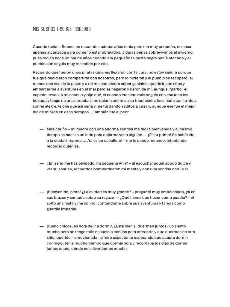 Mis Sueños Hechos Realidad | PDF