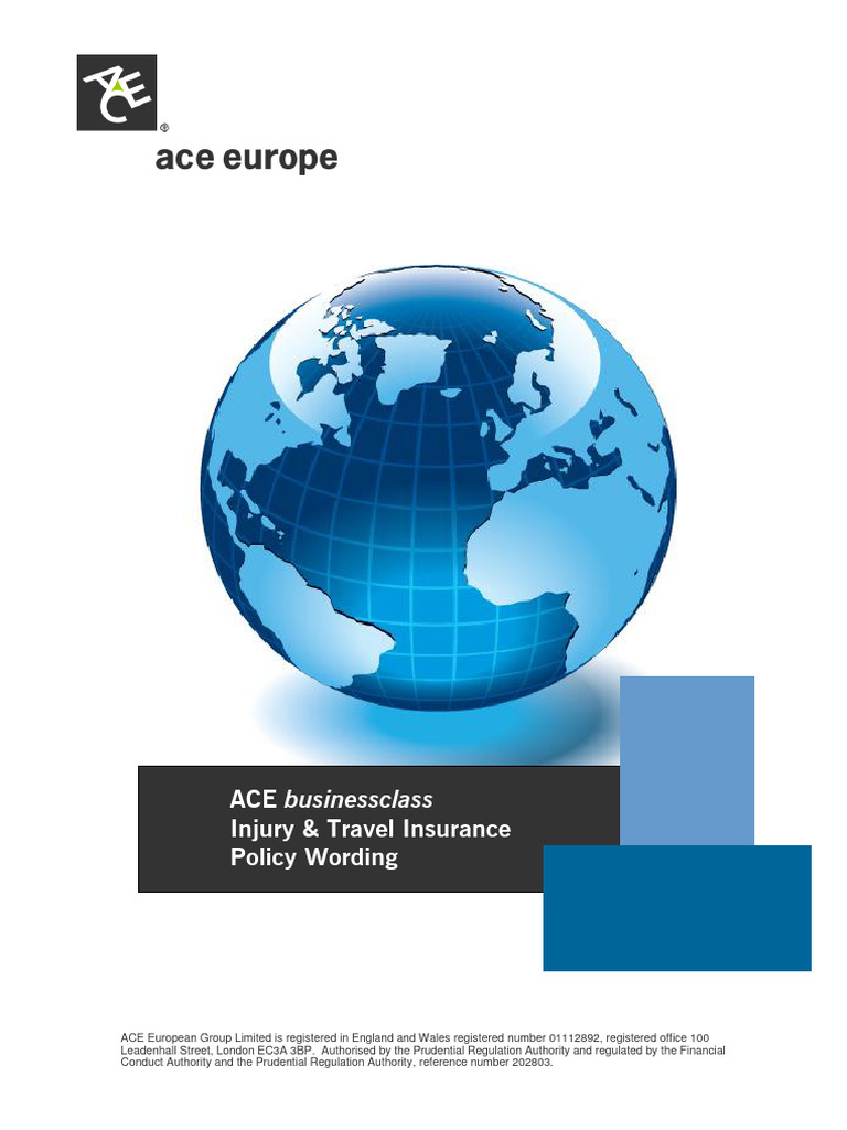 ACE Travel Policy | PDF | Insurance | Salary