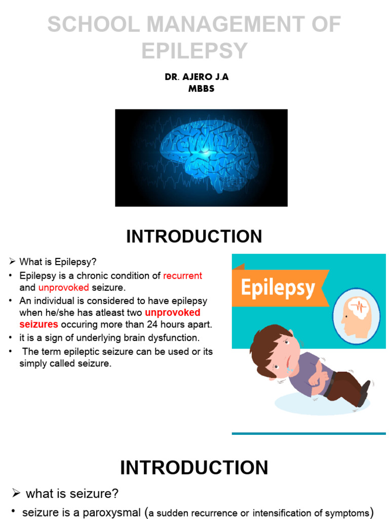 School Management of Epilepsy Guide | PDF | Epilepsy | Diseases And ...