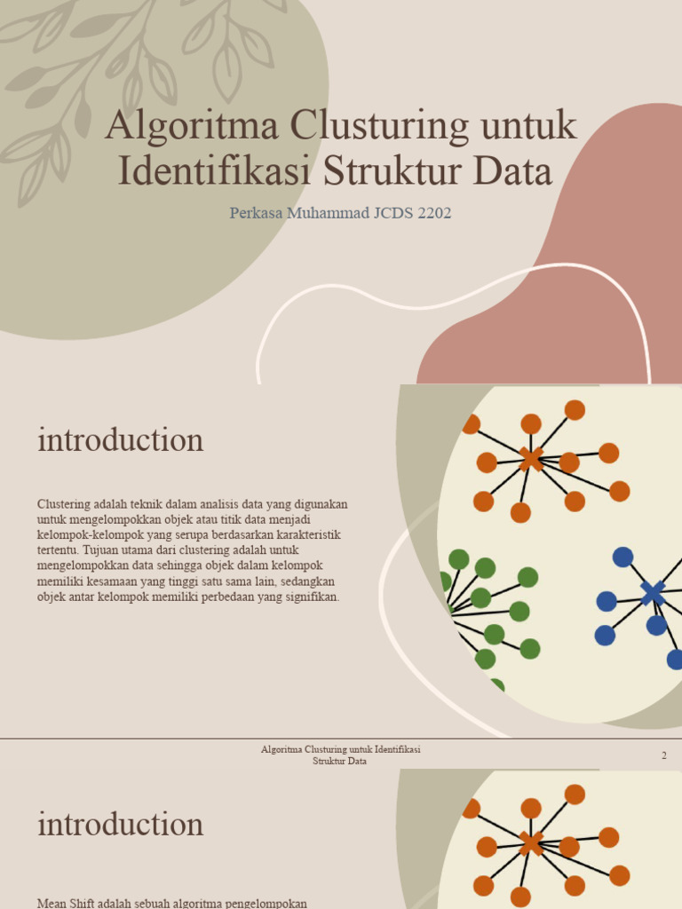 Algoritma Clusturing Untuk Identifikasi Struktur Data | PDF | Komputer
