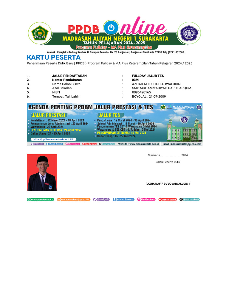PPDB - Mansurakarta.sch - Id Pendaftaran Cetak Id 1208&biodata True&form Id Datasiswa&kartu Id ...