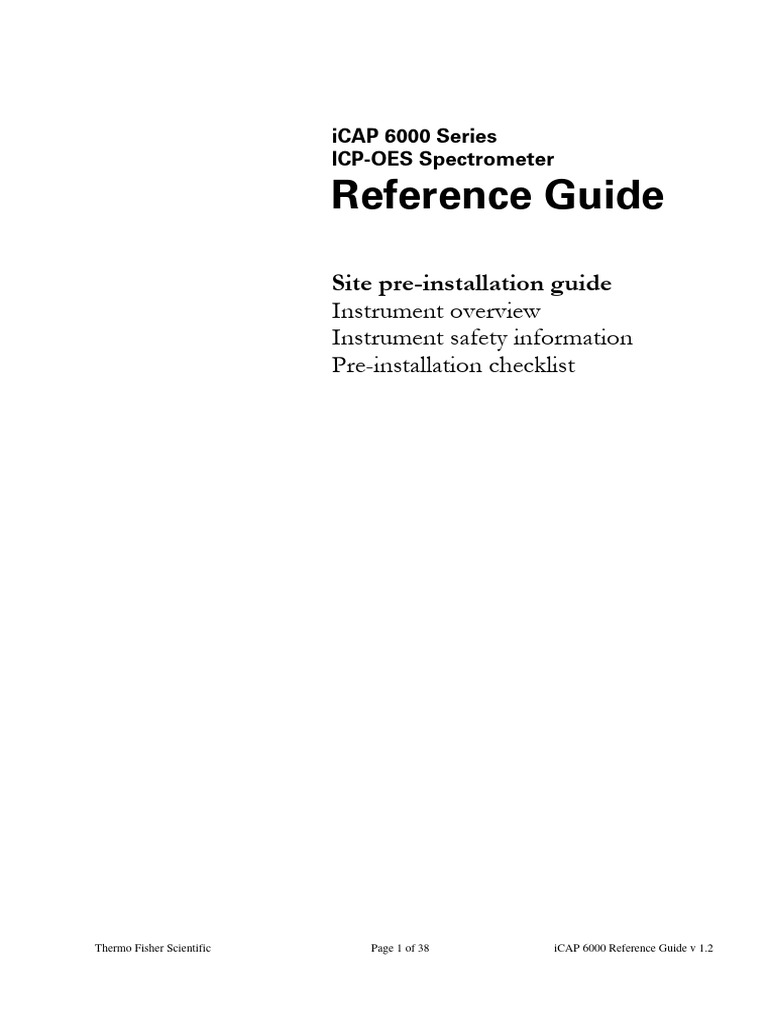 Rev 1.2 - ICAP 6000 Reference Guide | PDF | Technology & Engineering