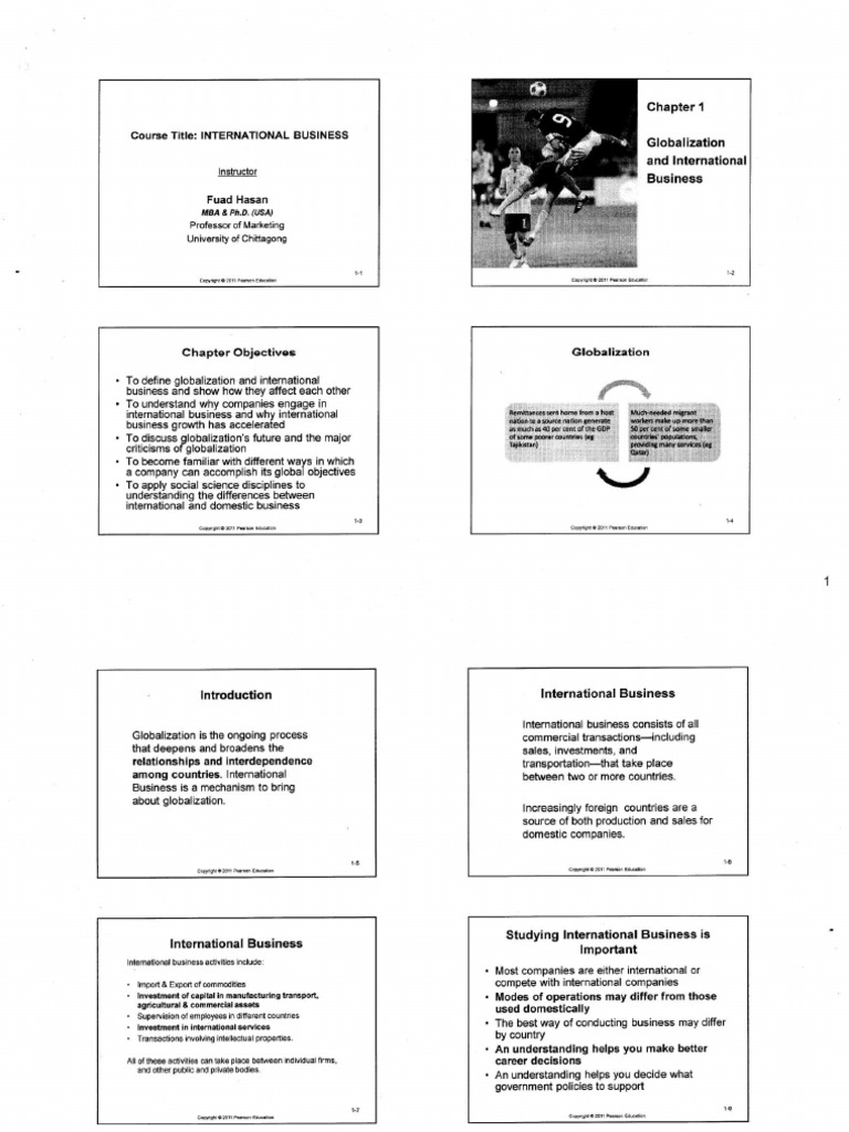 Chapter 1 Globalization and International Business | PDF