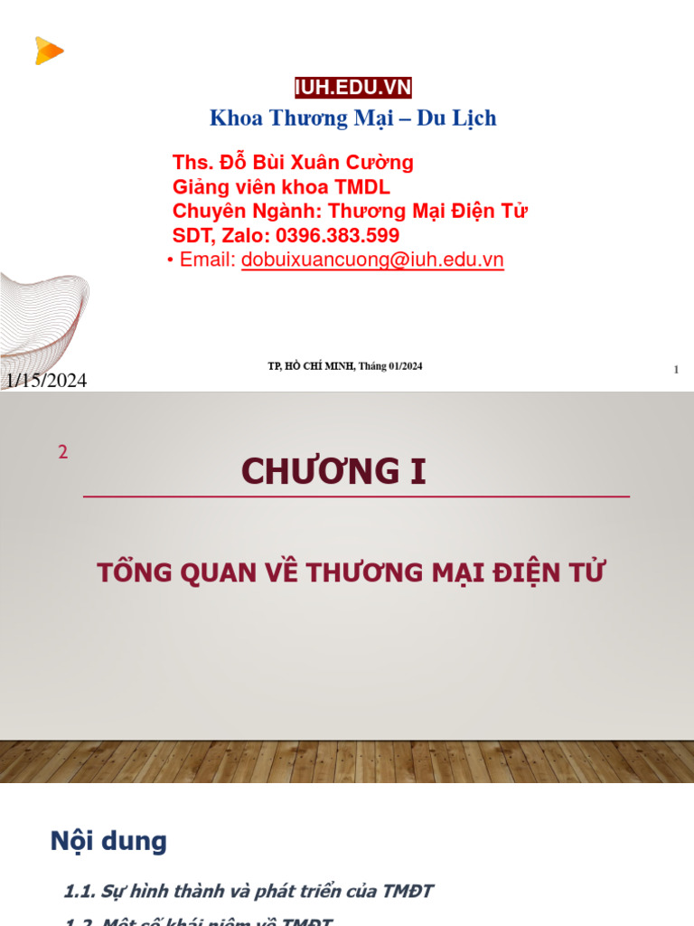 Bai Giang TMDT-TK - C1 | PDF