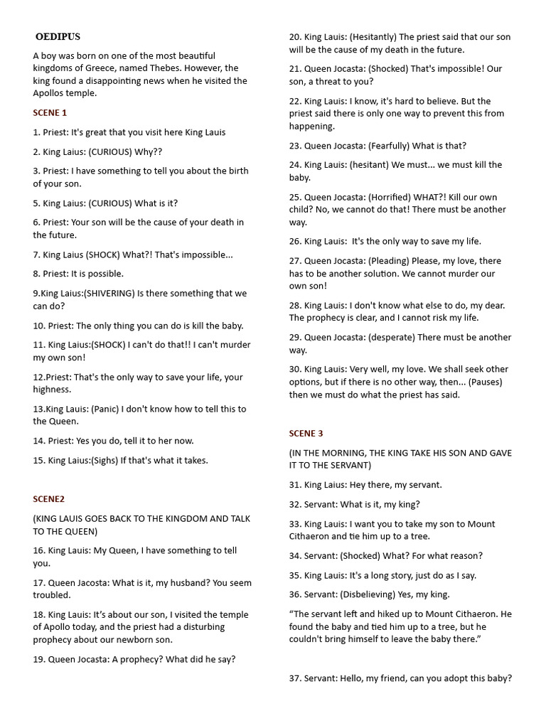 OEDIPUS | Download Free PDF | Oedipus