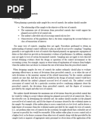 Audit Sampling and Substantive Analytical Procedures - Quick Reference ...