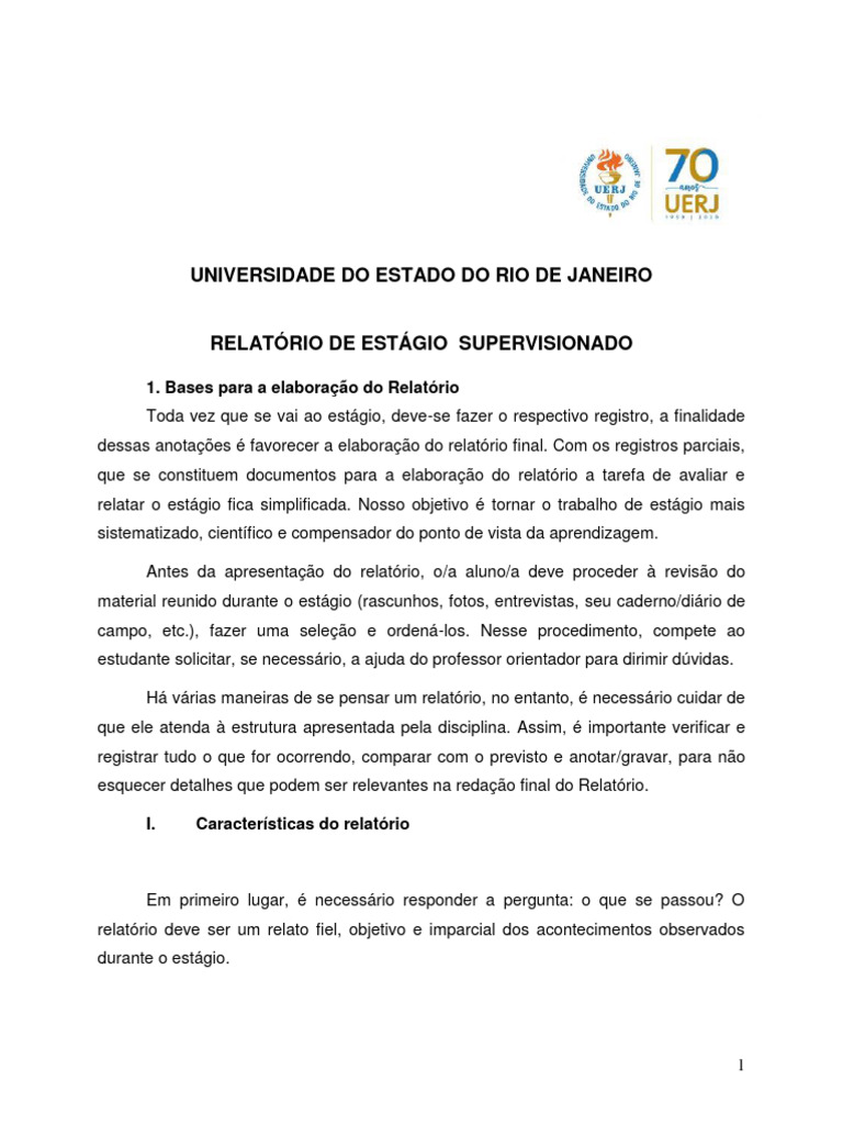 Roteiro para Relatório de Estágio Na Licenciatura 2023 | Download grátis PDF | Pedagogia ...