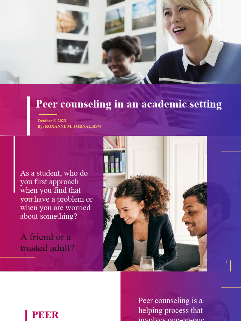 Peer Counseling in An Academic Setting | PDF | Empathy | Psychological ...