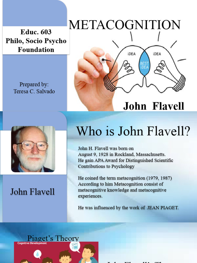 Metacognition PPT Final | PDF | Metacognition | Learning