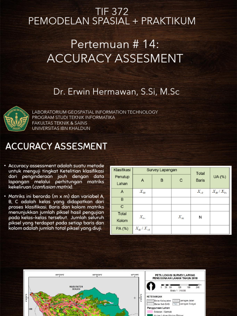 TIF 372 - Pertemuan Ke 14 - Accuracy Assesment | PDF