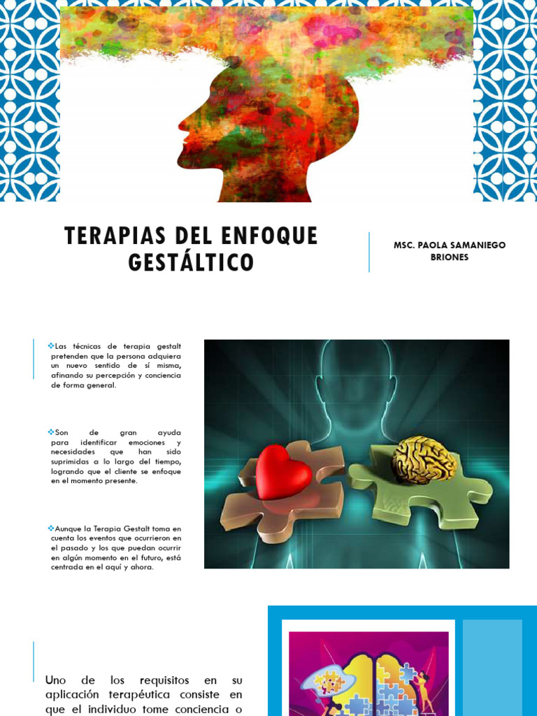 DIAPOSITIVA 7 TERAPIAS DEL ENFOQUE GESTÁLTICO | PDF | Terapia Gestalt | Sicología