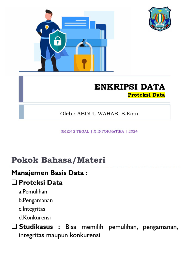 Proteksi Data dan Enkripsi dalam DBMS | PDF