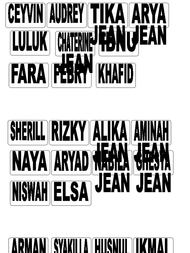 Nama Untuk Tas | PDF