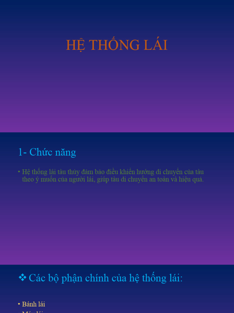 HỆ THỐNG LÁI | PDF