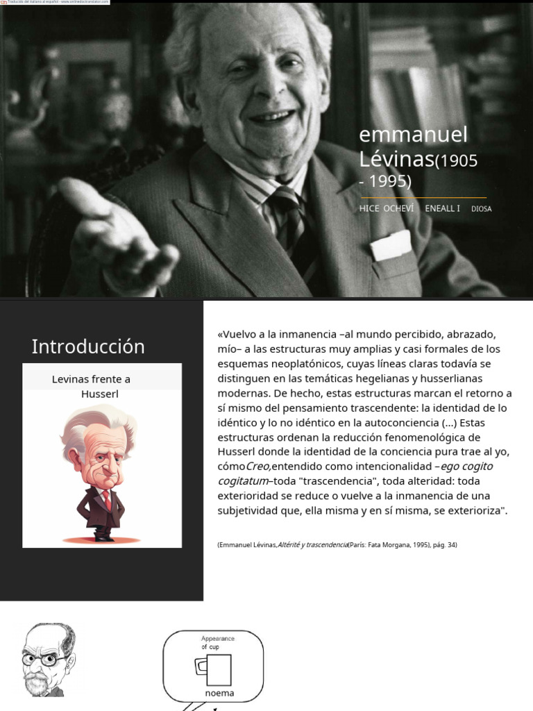 Ética y Trascendencia en Lévinas | PDF | Trascendencia (filosofía ...