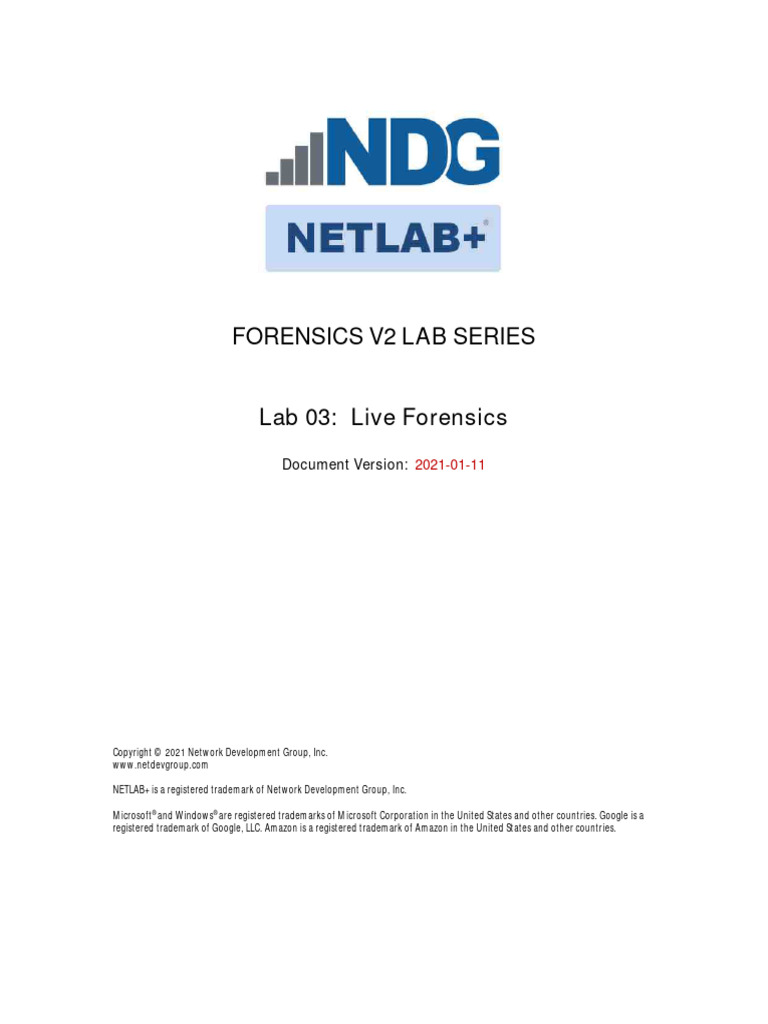 NDG Forensicsv2 Lab 03 | PDF | Computer File | World Wide Web