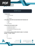 QCM - Microsoft Word - Excel - PowerPoint | PDF | Microsoft Word | Microsoft Excel