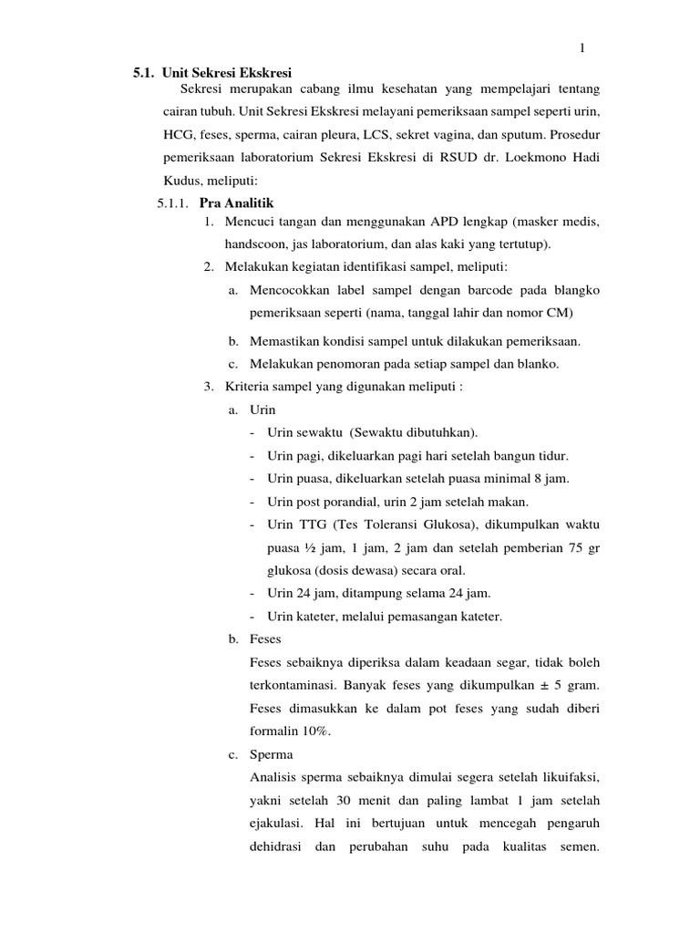 Unit Sekresi Ekskresi Dan TCM | PDF