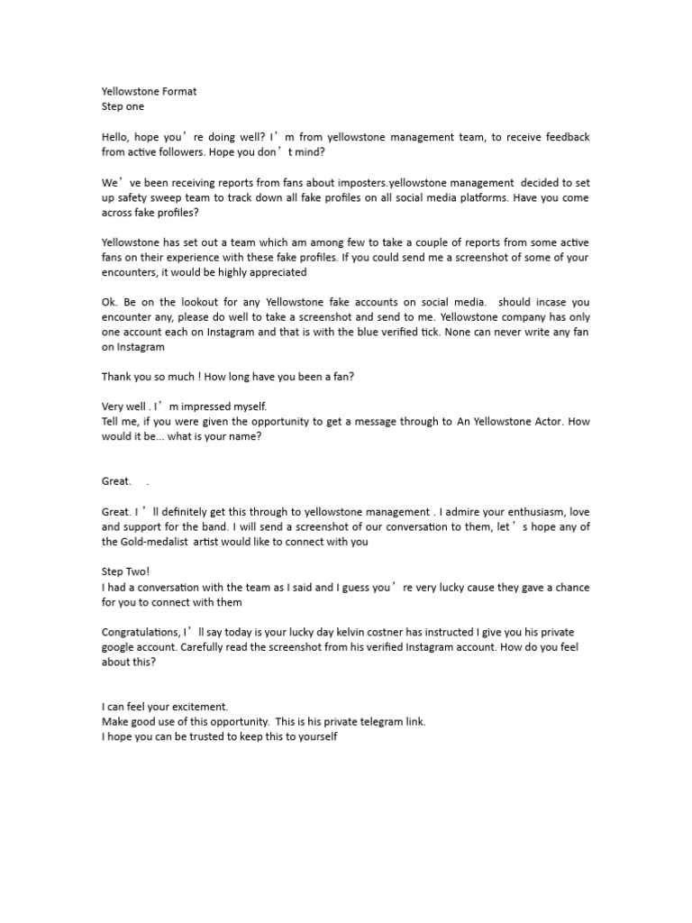 YellowStone FMT 1 | PDF