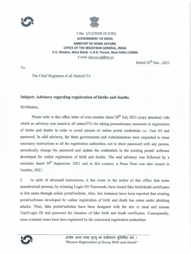 Advisory_for_states_28th_Dec_2021 | Download Free PDF | Password | Login