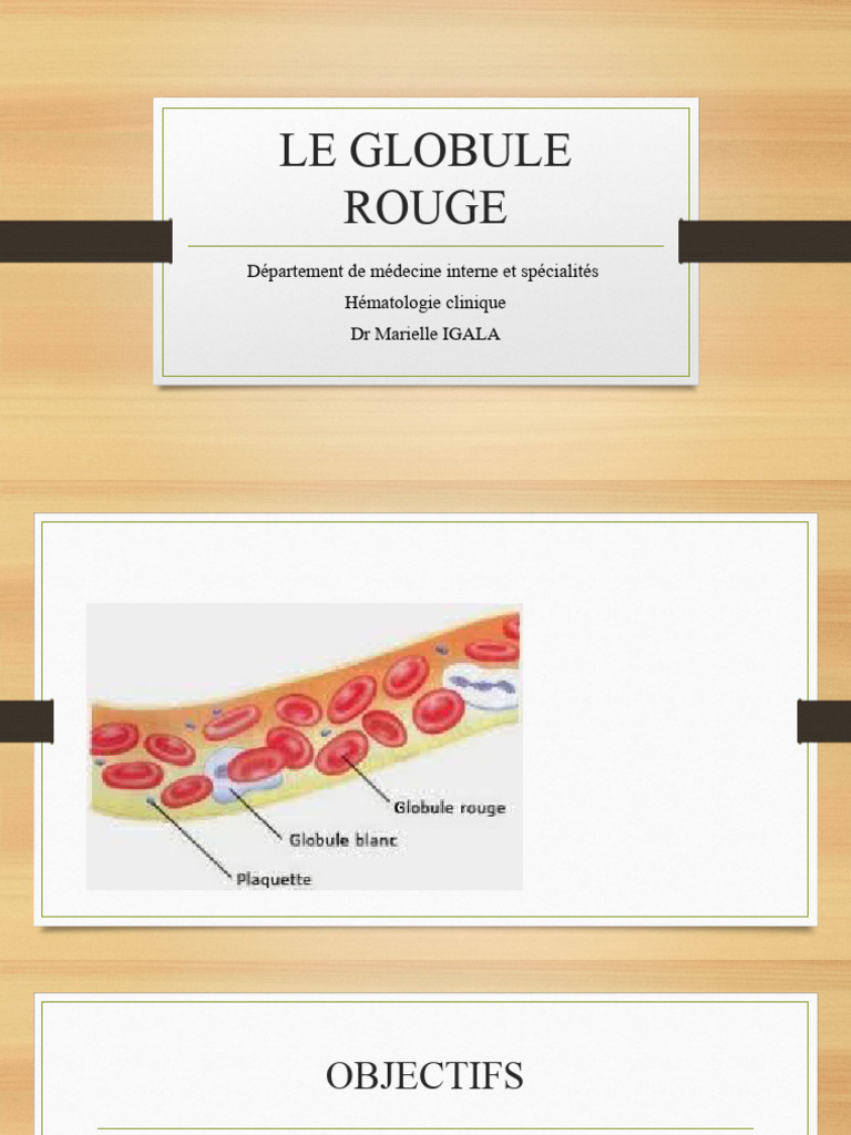 Le Globule Rouge | PDF | Globule rouge | Membrane cellulaire