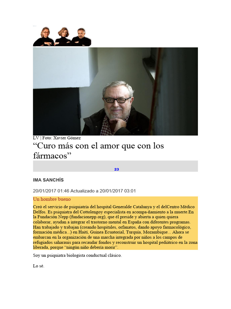 Curo Más Con El Amor Que Con Los Fármacos | PDF | Amor | Ansiedad