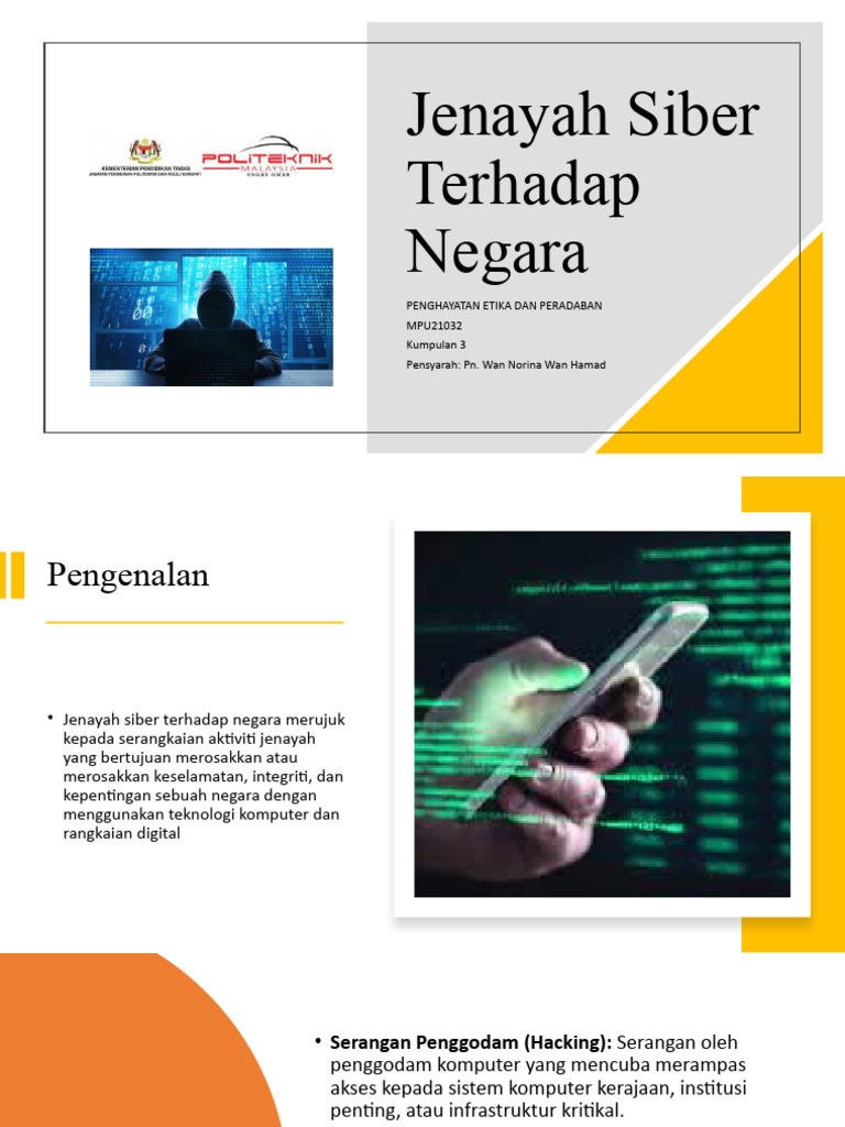 Jenayah Siber Terhadap Negara | PDF